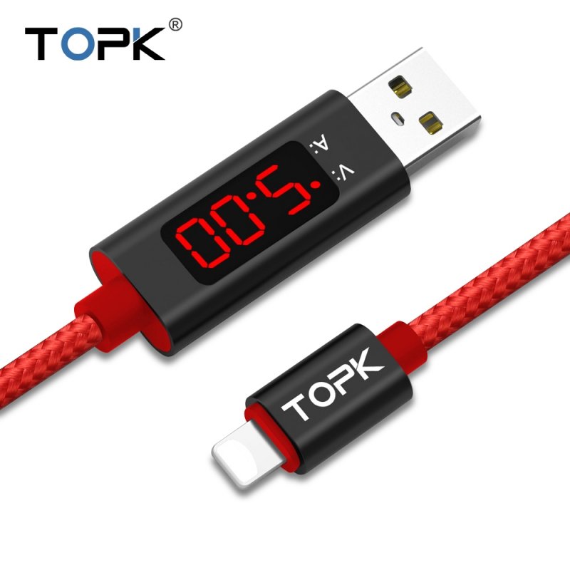 TOPK Kabel za sinkronizaciju i punjenje lightning s LCD zaslonom koji ...