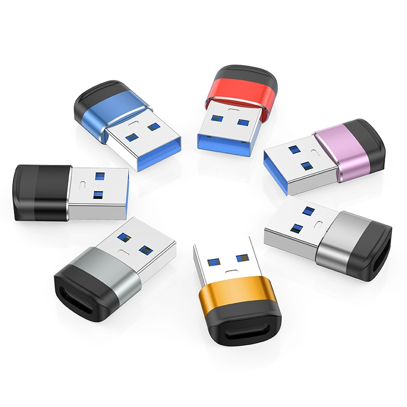 Adapter za podatke i punjenje OTG USB-A 3.0 / USB-C ženski - crni ...